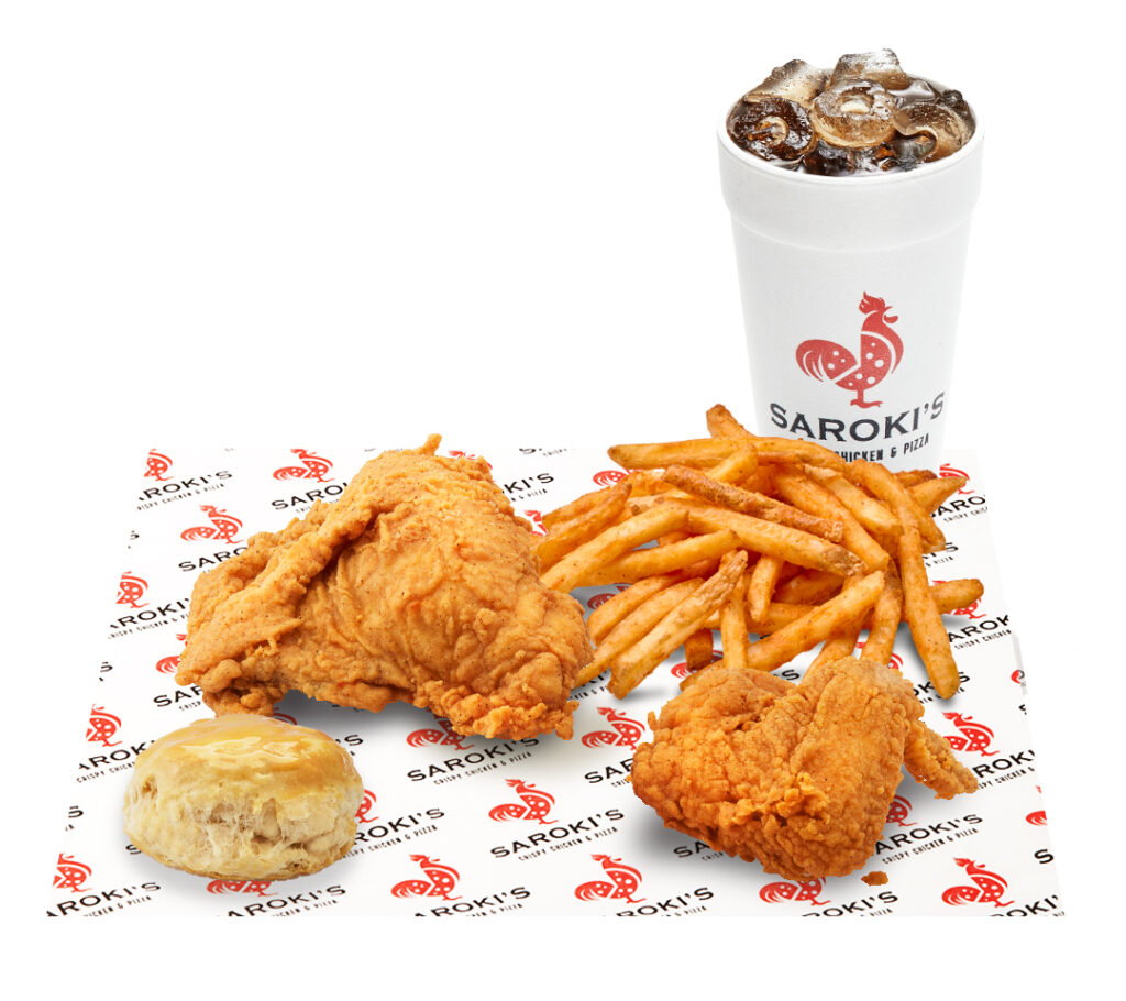 Crispy Fried Chicken Combo Meal Deals - Saroki’s Crispy Chicken & Pizza